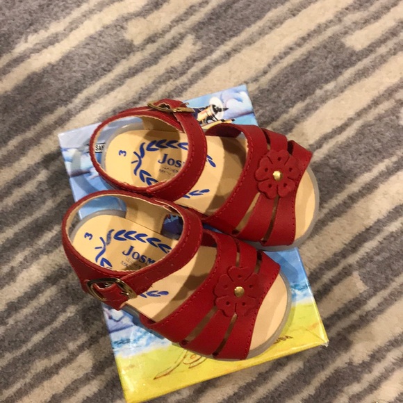 Josmo | Shoes | New Sz 3 Josmo Red Sandal | Poshmark